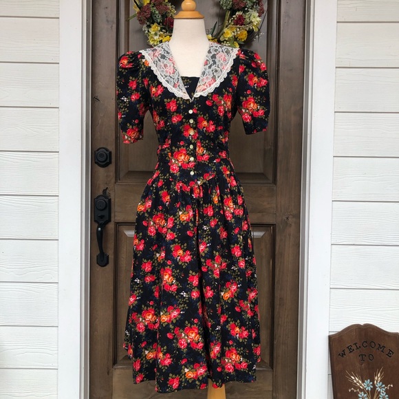 Vintage | Dresses | 8s Prairie Style Dress | Poshmark